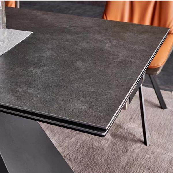 Quality Italian Extension Dining Room Table , Minimalism Glass Dining Room Table for sale