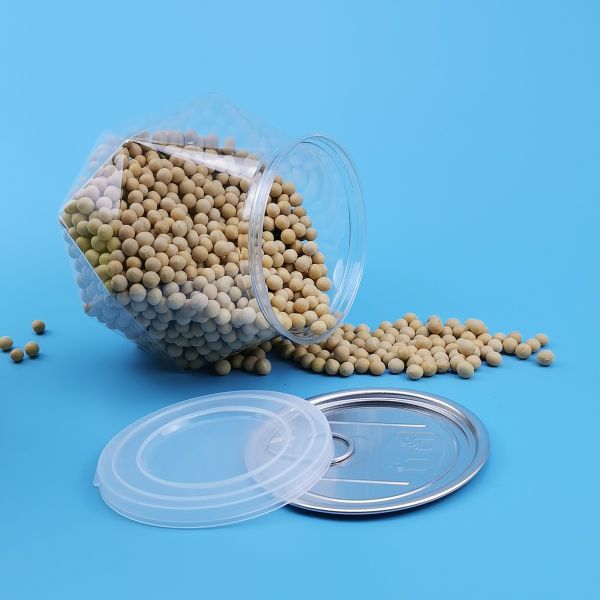 Quality Clear PET Diamond 30g 650ml Plastic Cookie Jar Containers for sale