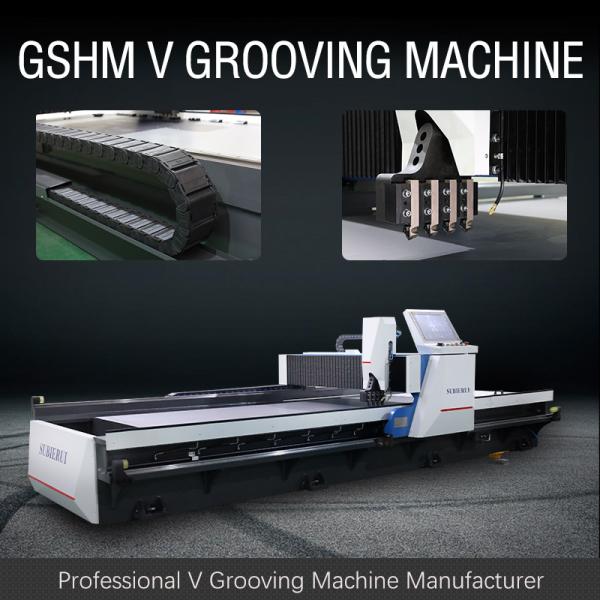 Quality Hydraulic CNC V Grooving Machine For Stainless Steel In Elevator Industry for sale