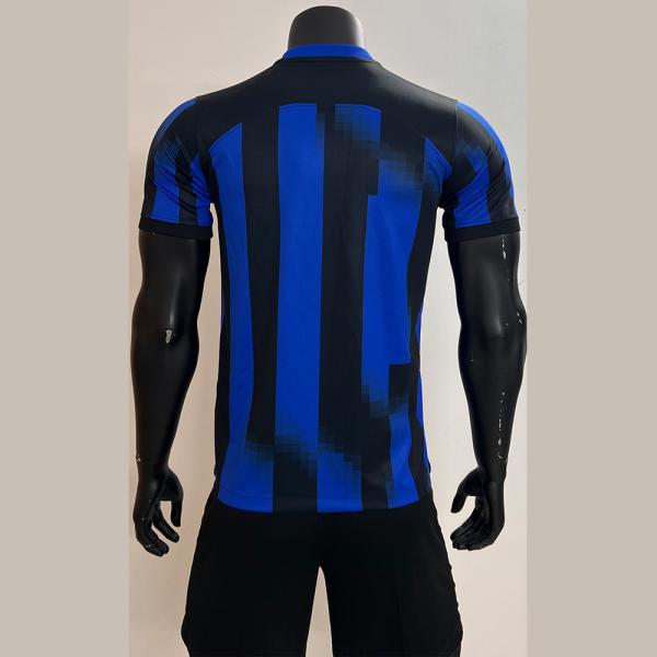 Quality Blue Black 100% Polyester Football Fan Jersey Resilient for sale
