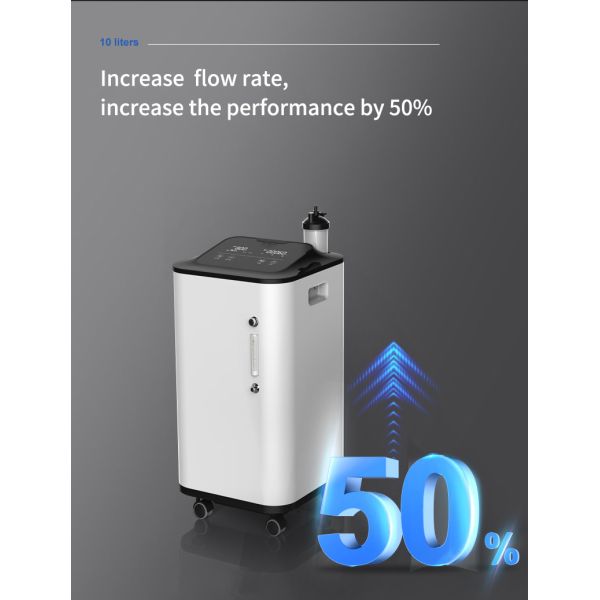 Quality Portable 10l Double Outlet Oxygen Concentrator 50hz Rechargeable Oxygen Machine for sale