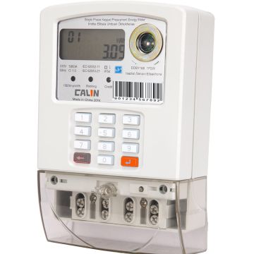 Quality Single Phase STS Prepaid Electricity Meter BS footprint Extended terminal cover for sale