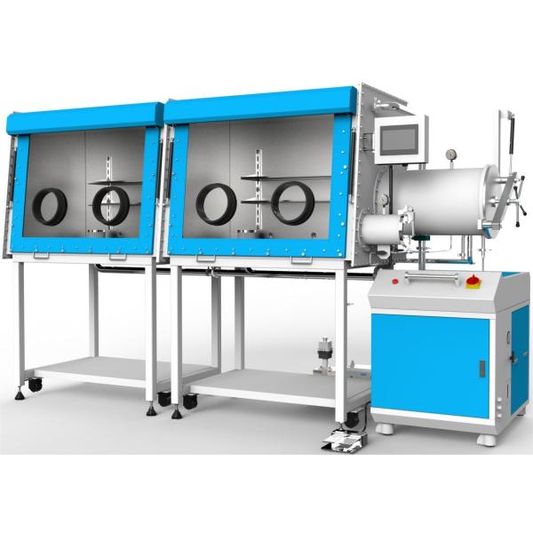 Quality Double-Station Inert Gas Glove Box Ensures Water Oxygen Content ≤0.1ppm And Leakage Rate ≤ 0.001%Vol /H for sale