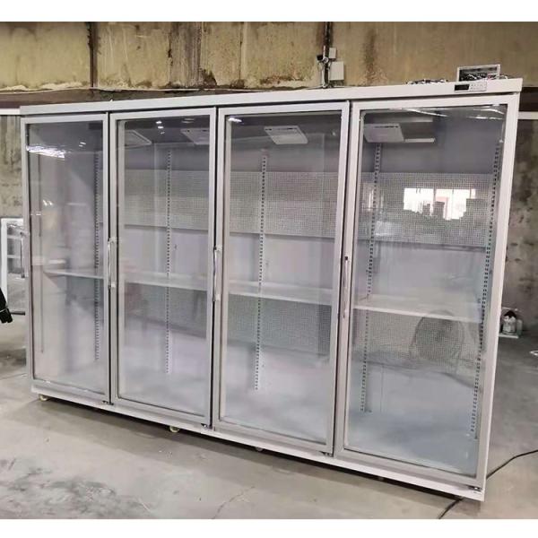 Quality Commercial Bar 2500L 4 Glass Door Upright Beverage Fridge for sale