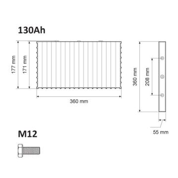 Quality 3.2v 130ah LiFeYPO4 Lithium Ion Solar Battery For Energy Storage for sale