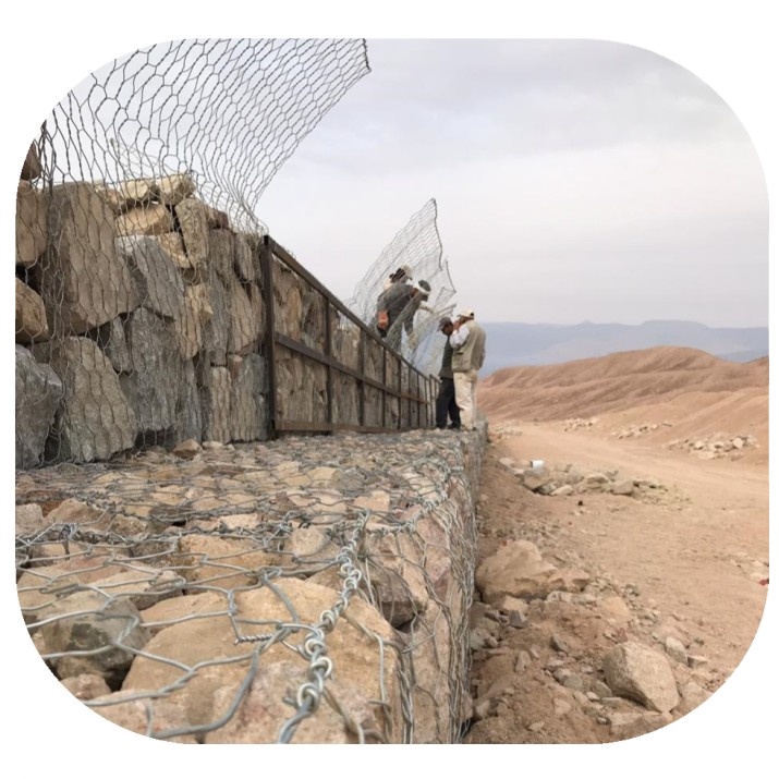 80x100mm 2x1x1 Pvc Galfan 260gsm Galvanized Wire Mesh Gabion Baskets Box
