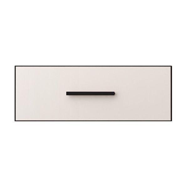Quality Modern Beige Drawer Front Panel With Black Handle Custom Sizes Cabinet Drawer for sale