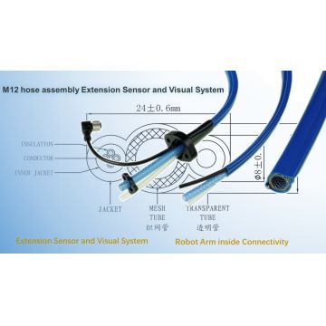 Quality M12 Hose Assembly Extension Sensor And Visual System For Robot Arm IO Connector for sale