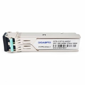 Quality 1.25G 1270 ~1610nm 100km 1000BASE CWDM SFP Transceiver Module SMF DOM Duplex LC for sale