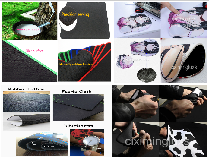Minglu GMP-002 Hot sell Rubber Game mouse pad Computer Game mat