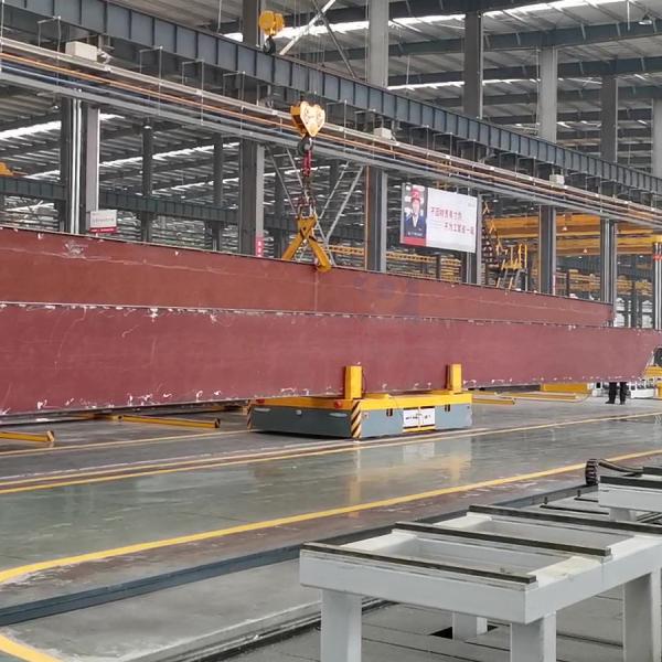 Quality Flat Table Powered Industrial Rail Cart for sale