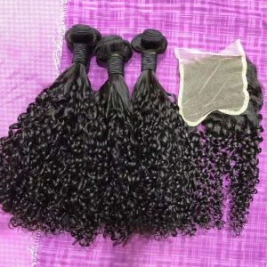 Quality 12A Super Funmi Double Drawn Human Hair Curl Bundles Kinky Curly Hair Extensions for sale
