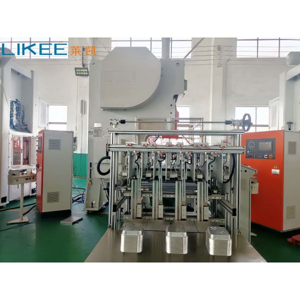 Quality 63Ton 3 Cavities Foil Container Making Machine With High Productivity for sale