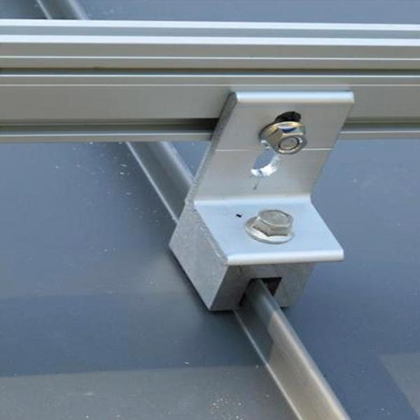 Quality Anodizing Metal Roof Solar Panel Clamps Standing Seam Tin For Frameless PV for sale
