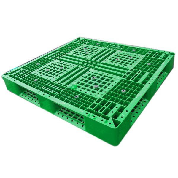 Quality Double Face Green Plastic Pallet Heavy Duty Alkali Resistance for sale