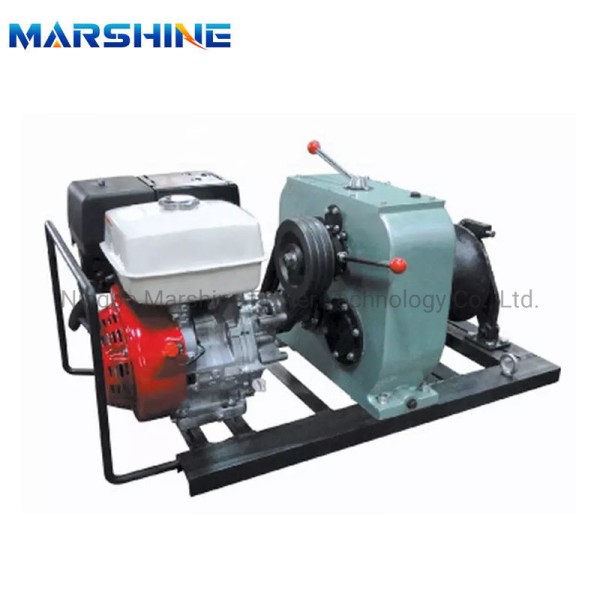Quality 3Ton Belt Drive Traction Cable Pullers Diesel Engine Gasoline Engine Power Winch for sale