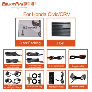 Quality 32GB 360 Car Camera System For Honda Civic Experience Unmatched Safety for sale