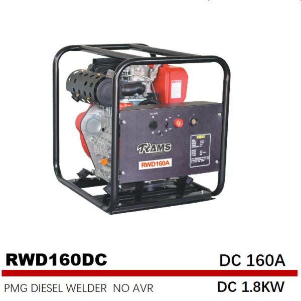 Quality DC 1.8kw Diesel Welding Generators Medium Frequency 178F Engine for sale