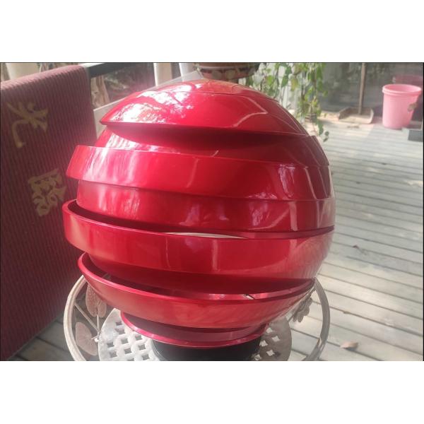 Quality Modern Painted Stainless Steel Abstract Sculpture Red Baking Varnished for sale