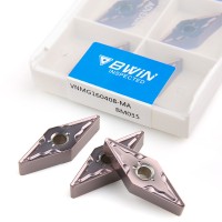 Quality Vnmg 160408 Tungsten Carbide Inserts Turning Cutter CVD Coating for sale