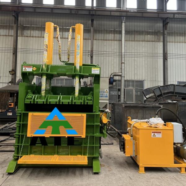 Quality High Productivity Waste Tire Baler Press Vertical Baler Machine for Retail and for sale