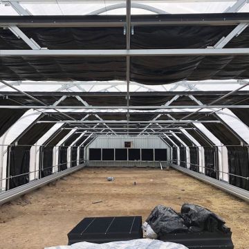 Quality Single-span Custom Blackout Light Deprivation Automatic Greenhouse With Shading for sale