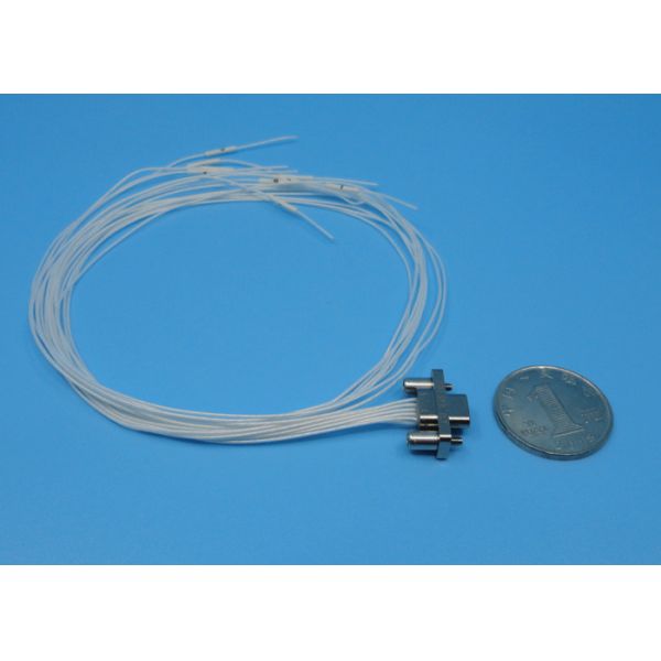 Quality 500 Cycles Durability Rectangular J30j Connector With 500mm AFR250 White Cable for sale