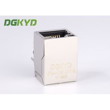 Quality Shield RJ45 Modular Jack Female Magnetic Network Port With Lan Transformer for sale