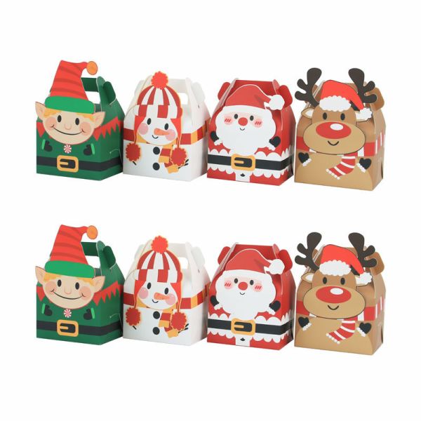Quality Eco Christmas Pastry Cake Box Cupcake Bouquet Packaging Boxes Portable for sale