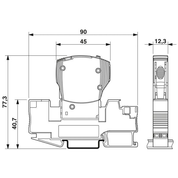 Quality 2800858 CB TM1 1A F1 P Thermal Magnetic Device Circuit Breakers for 5 Poles 50 V for sale
