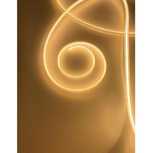 Quality Silicon Extrusion IP65 Waterproof Flexible COB Strip Light 8mm Width for sale