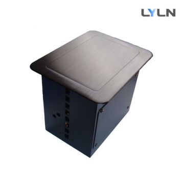 Quality Pop Up Conference Table Socket , Conference Table Cubby With Air Actuator for sale