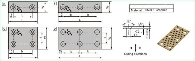 graphite plugged bronze bushing