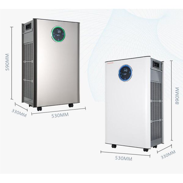 Quality EMC 110W Filter Cotton Air Purifier 800m3/H Carbon Filter for sale