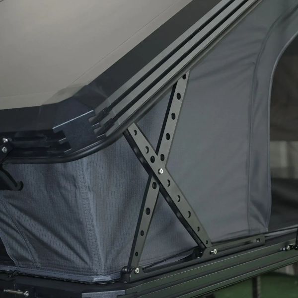 Quality X Bracket Outside Camping Aluminum Shell Roof Top Tent for sale