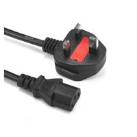 Quality Durable ASTA 60227 IEC53 Power Cord UK Plug To C5 3 Pin Laptop Power Lead for sale