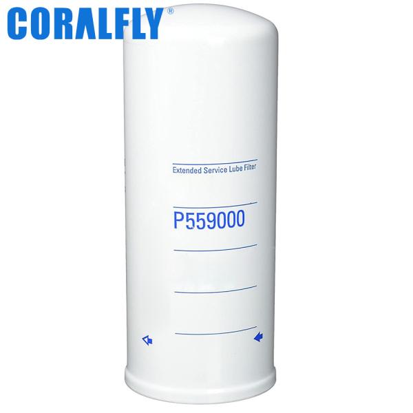 Quality ISO9001 Oil Filter P559000 Cross Reference For CORALFLY for sale