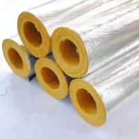 Quality Heat Insulation Glass Wool Tube Shell With Aluminium Foil 1000mm for sale