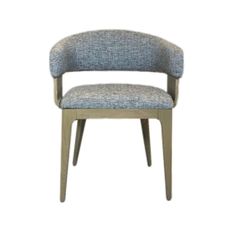 Hotel Furniture Simple Durable Solid Wood Fabric Chair Restaurant Dining Room Home