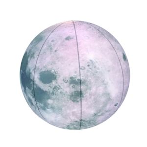 Quality Flashing inflatable Helium waterproof led light moon planet balloon with sticks for sale