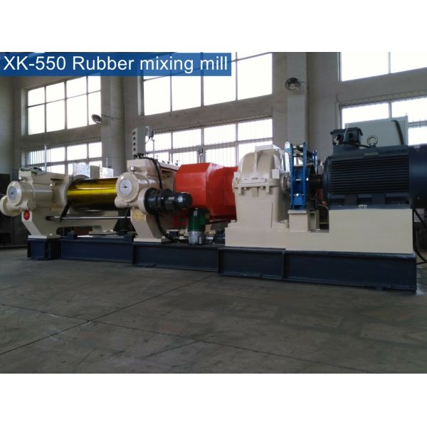 Quality 2 Open Roll Mixing Mill Machine XK560 Synthetic Rubber Process Machine for sale