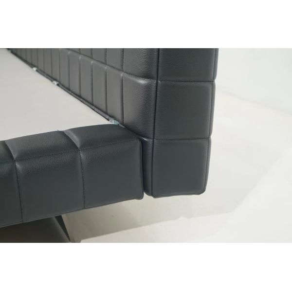 Quality Modern Minimalist Bed With Italian Leather Accents Luxury Redefined for sale