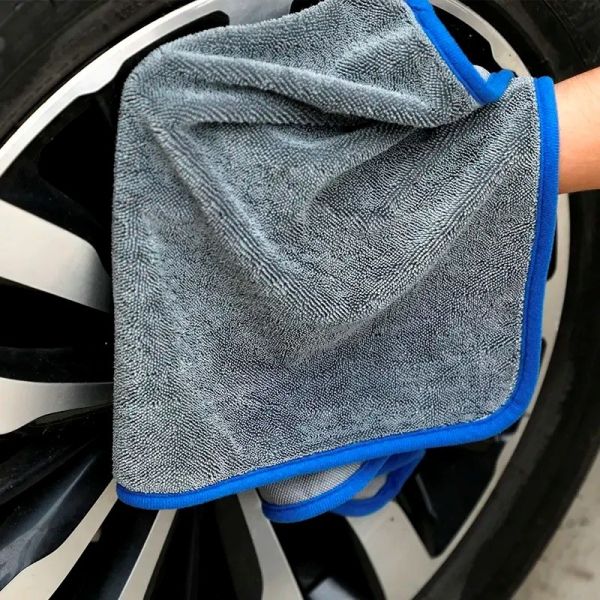 Quality 600 GSM Microfiber Car Detailing Towels 40x60cm Customizable for sale