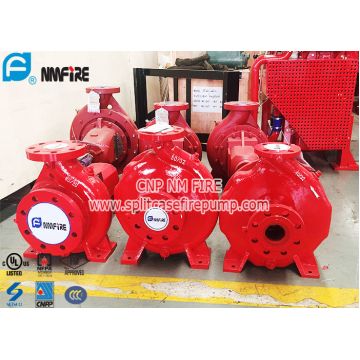 Quality Single Stage Horizontal Centrifugal End Suction Fire Pump Set With Diesel Engine for sale