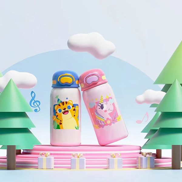 Quality Blue Kids Stainless Steel Vacuum Double Wall Wide Mouth Sports Insulated Water Bottle for sale
