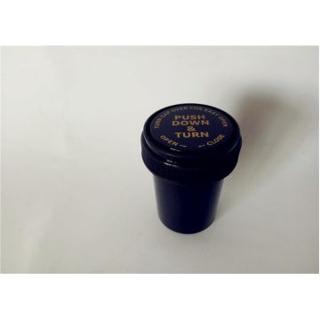 Quality Black Reversible Child Resistant Vials Polypropylene Material FDA Approved For for sale