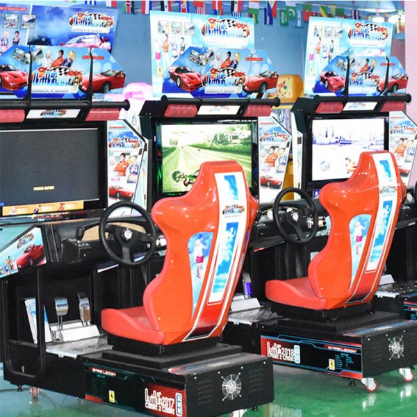 Quality Single Player Car Racing Game Machine CE Certificated For Amusement Park for sale