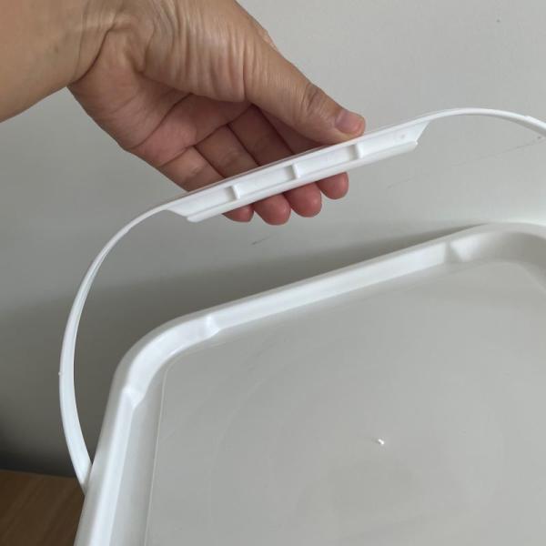 Quality Pet Food 5L 6L 8L 10L Square Plastic Bucket with Lid Recycle for sale
