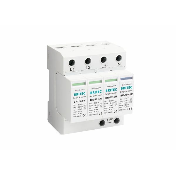 Quality Type 1 Surge Protection Device Class B+C 12.5kA for sale