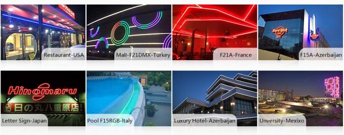 24V 10W / M 144LEDs / M Top View 3528 LED Neon Strip Lights Mini Size 16 * 17mm
